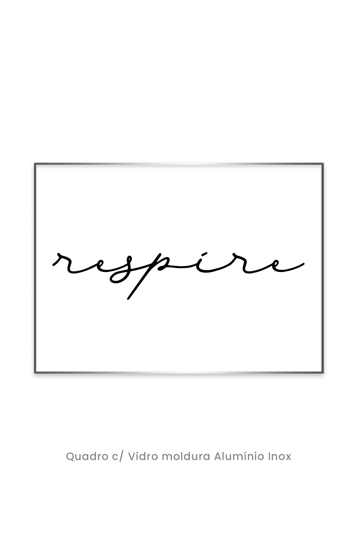 Quadro Decorativo Top Quadros - Tipografia - Respire